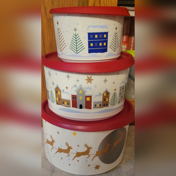 Tupperware | Holiday | Tupperware Christmas Canister Set | Poshmark